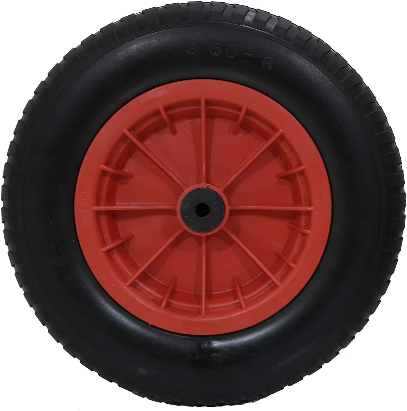 KetoPlastics RED PU 14" Puncture Proof Solid Industrial Wheelbarrow ...