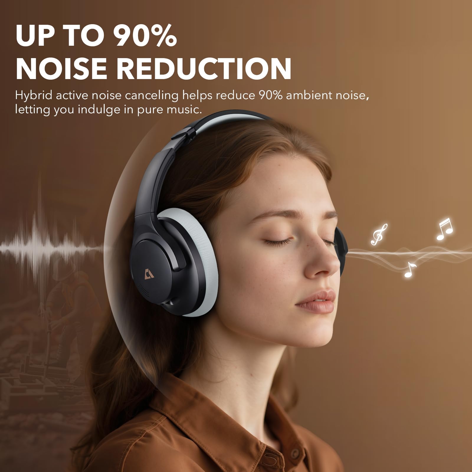 Snapklik.com : Y8+ Noise Cancelling Headphones Bluetooth 6.0, Wireless ...