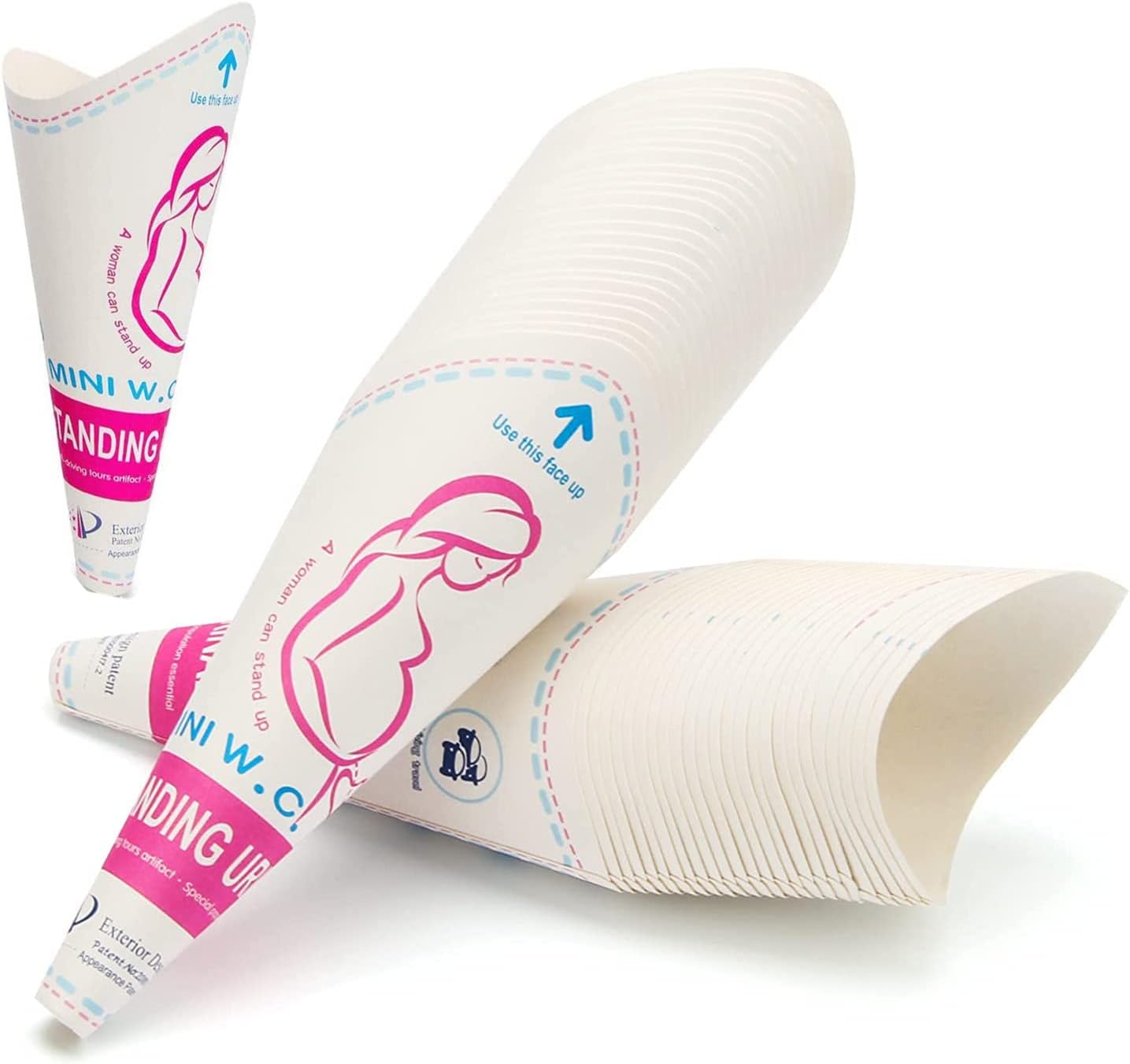 Amazon.com: 40 Pieces Disposable Female Urinal of Paper Female Urinal ...
