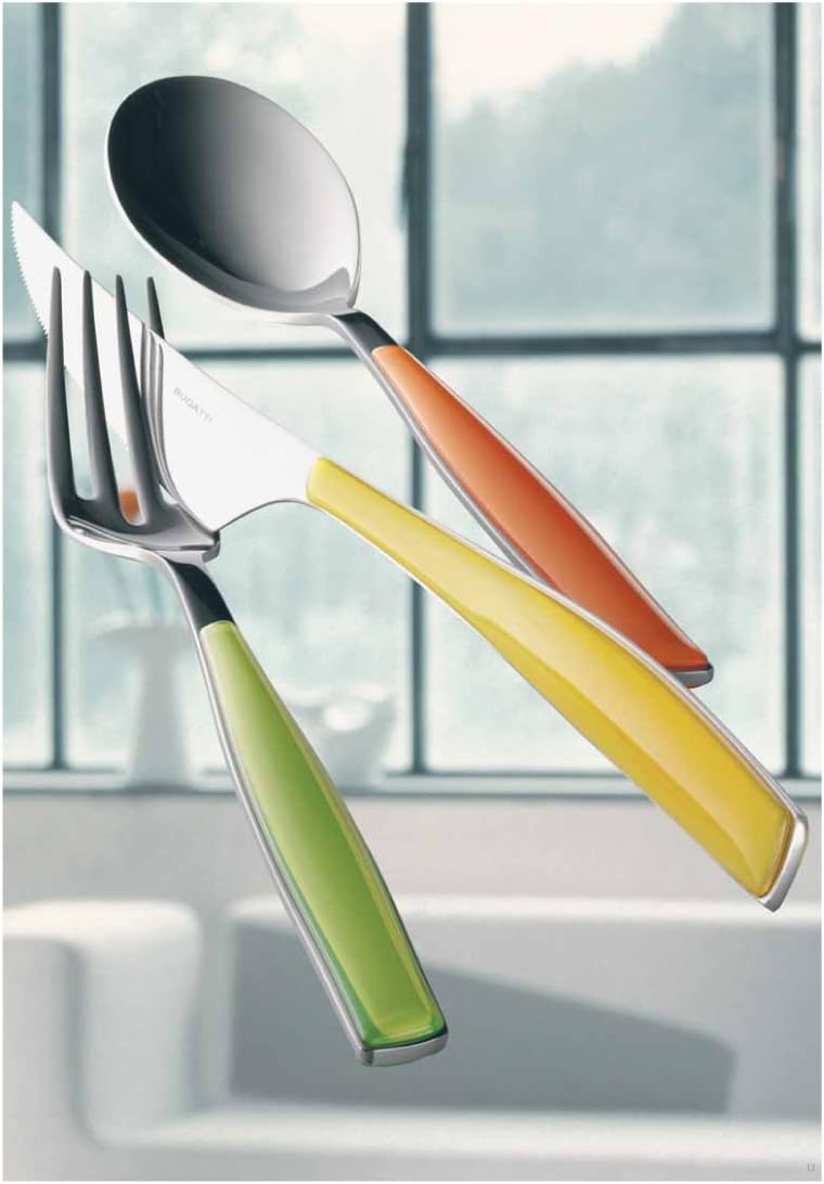 Amazon.com: Bugatti Cutlery 24 Piece Set Stainless Steel 18/10 Glamour ...