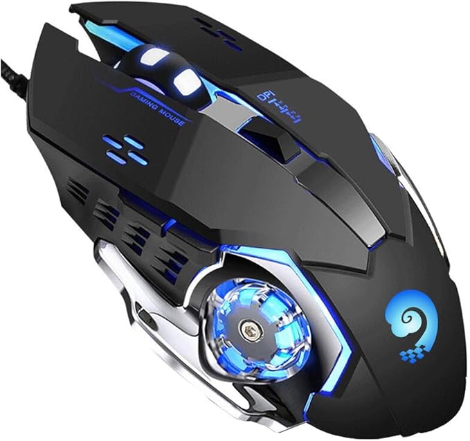 Luminous Gaming Mouse Wired, Ergonomic Gamer Laptop PC USB Optical ...