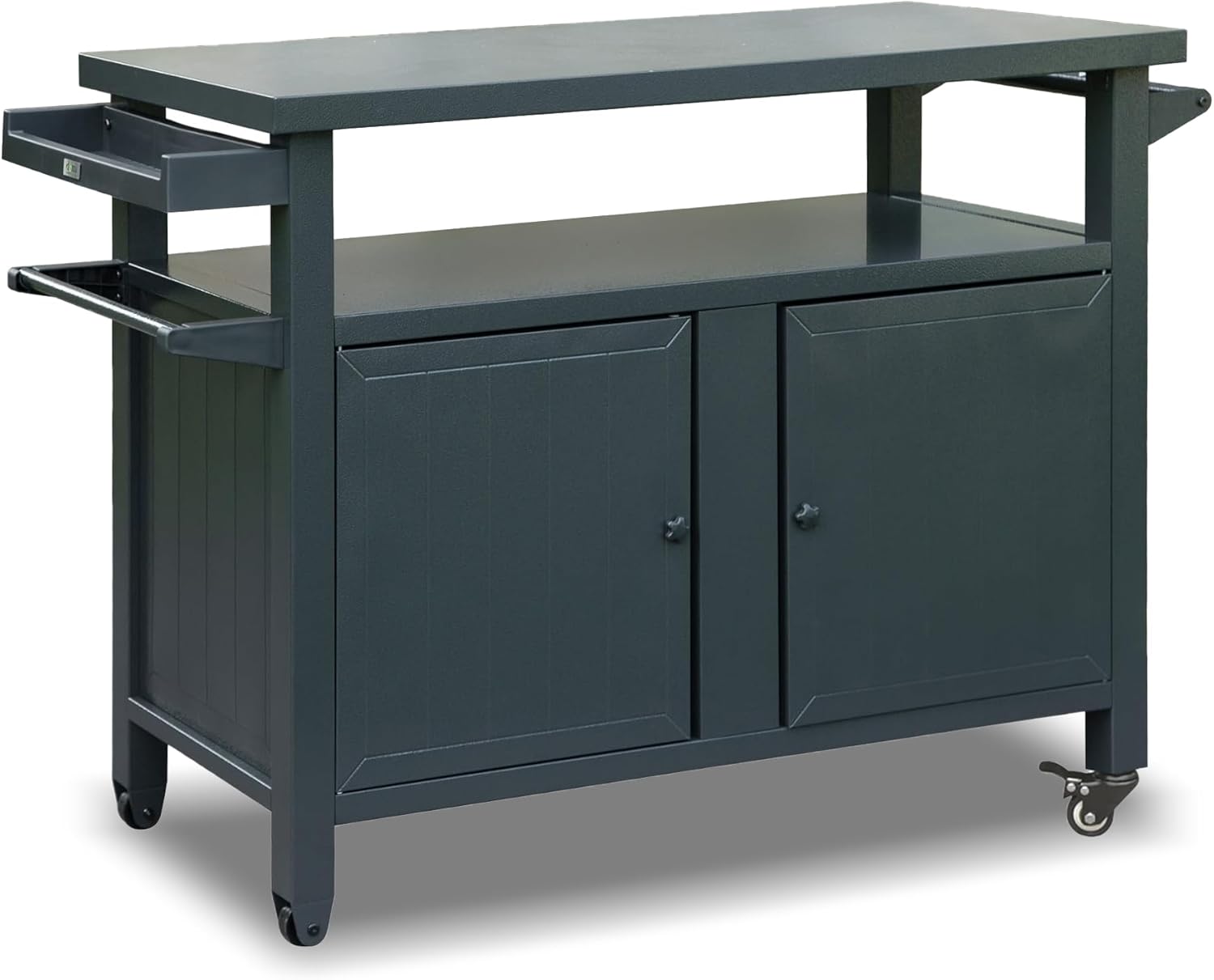 Amazon.com : NEWQIDA Grill Carts Outdoor Storage Cabinet with 4 Wheels ...