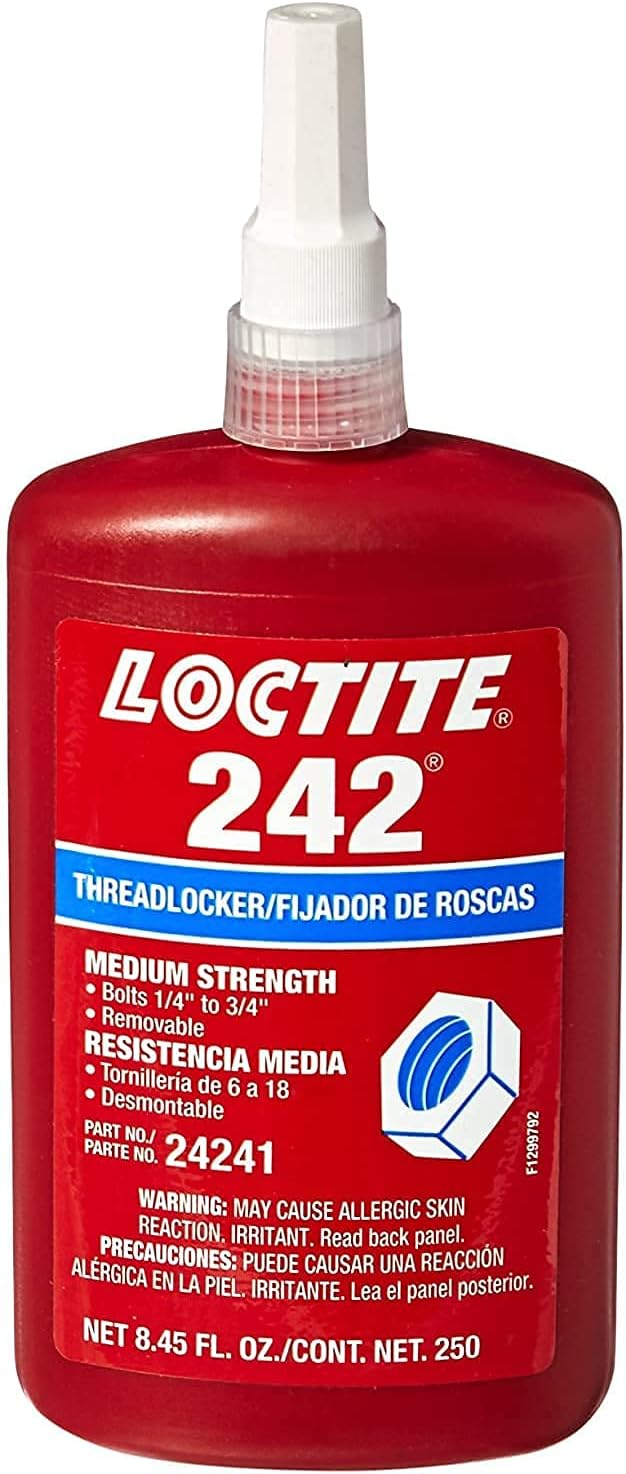 Amazon.com: LOCTITE 242 THREADLOCKER Blue Liquid 50 ML Bottle - 24231 ...