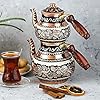 Amazon.com | Copper Turkish Teapot Tea Kettle Pots Set for Stove Top ...