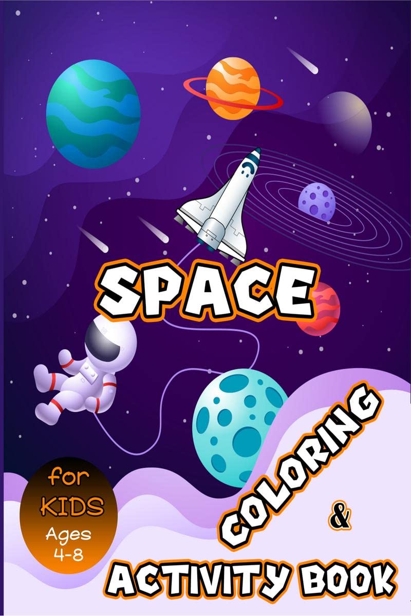 Buy Space Coloring and Activity Book for Kids Ages 4-8 : Solar System ...