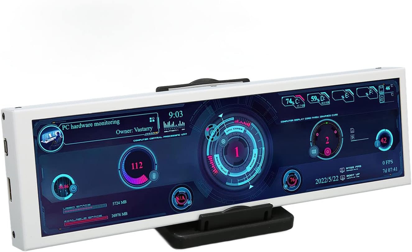 Amazon.com: Zopsc 8.8 Inch Computer Temp Monitor, 8.8 Inch USB Mini ...