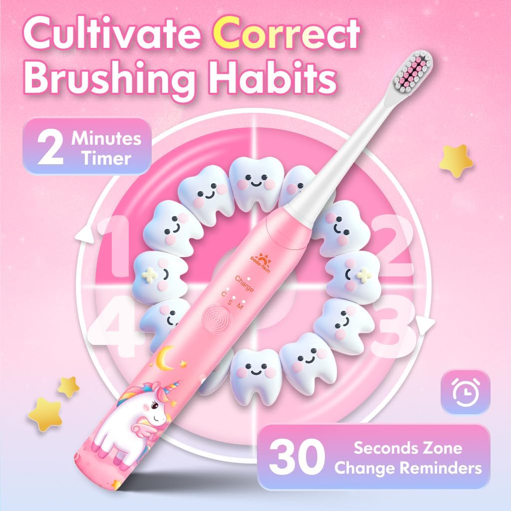 DADA-TECH Kids Rechargeable Electric Toothbrush with Australia | Ubuy
