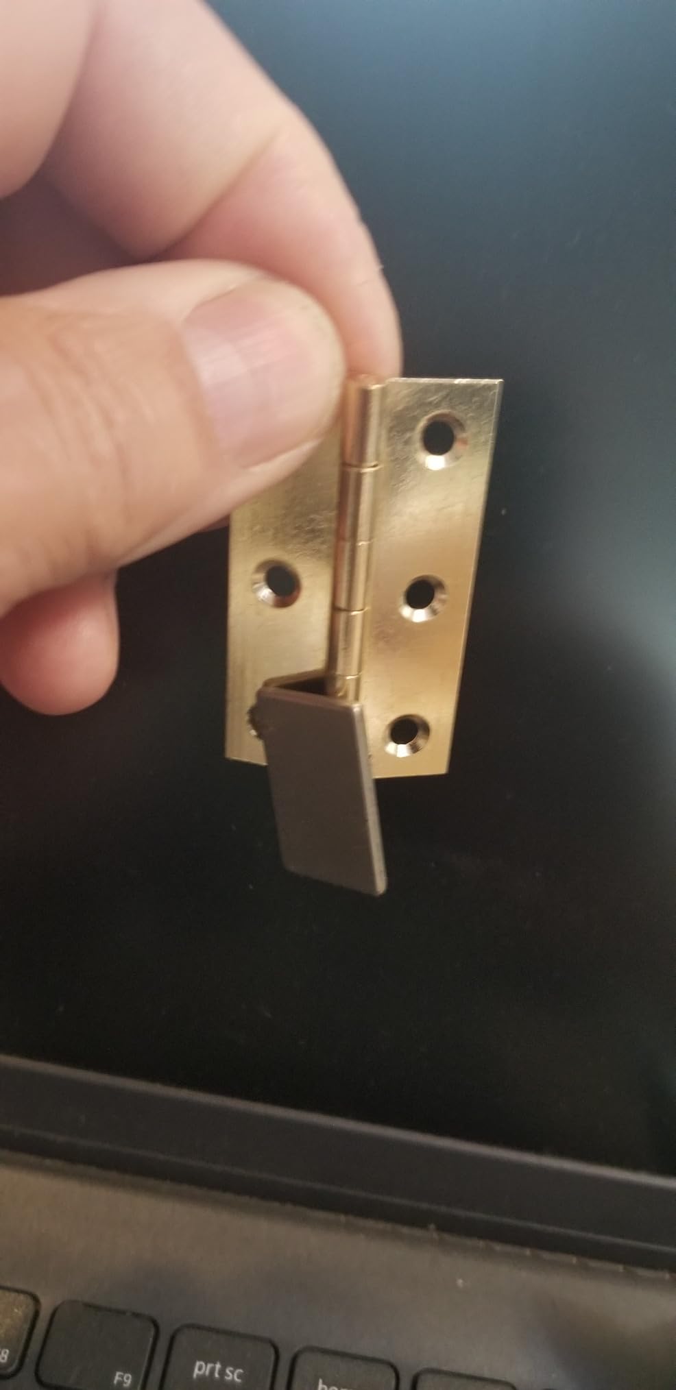 Cheerock 8pcs 1 Inch Gold Cabinet Door Hinges, Lasting Brass Folding ...