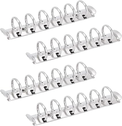 Amazon.com: BENECREAT 4 Pcs 6 Holes A7 Ring Binder Mechanism ...
