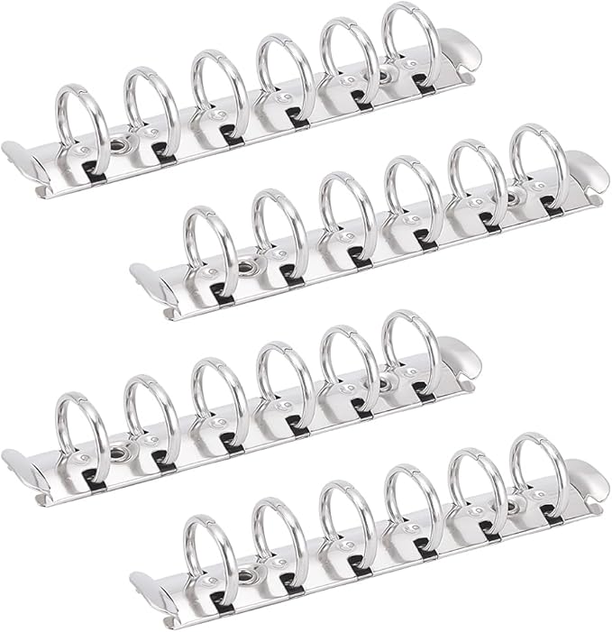 Amazon.com: BENECREAT 4 Pcs 6 Holes A7 Ring Binder Mechanism ...