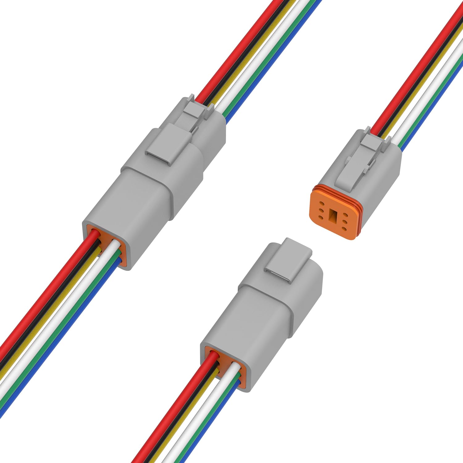 Amazon.com: Newdeli Deutsch 6 Pin Connector Kit Waterproof Electrical ...