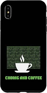 Amazon.com: iPhone XS Max Coding and Coffee Programmer Code Software Engineer Funny Case : Cell ...