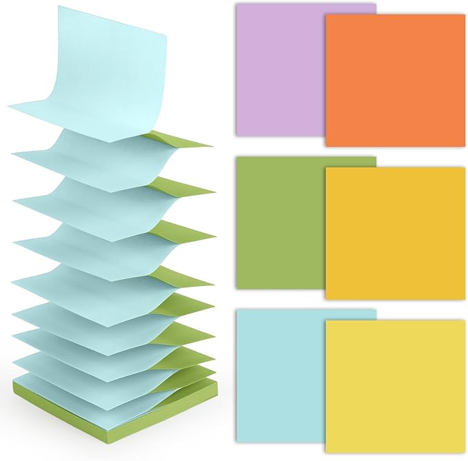 Amazon.com : EOOUT Post It Notes Pop-up, Sticky Notes, 3x3 Inches, 8 ...