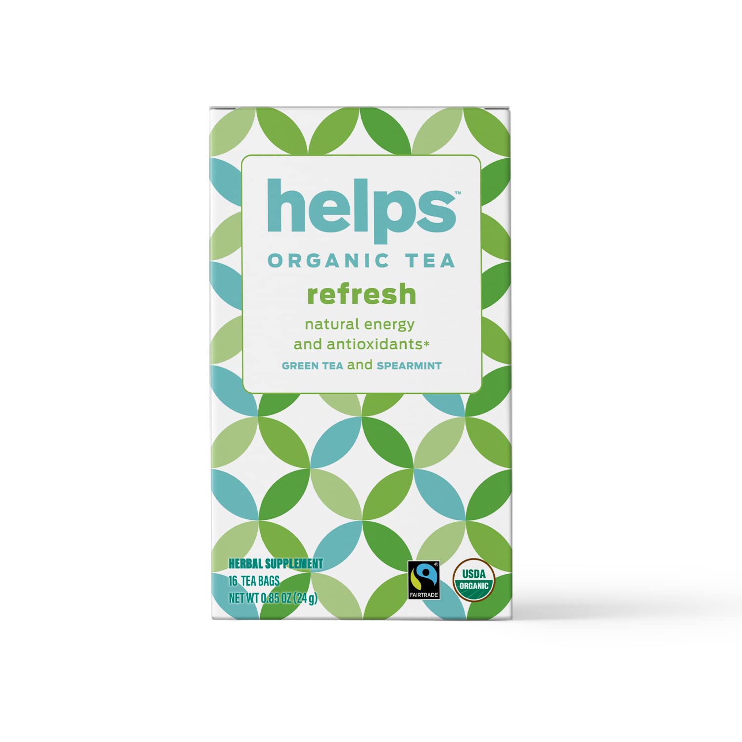 Amazon.com : HELPS TEAS | Helps Refresh | Organic Green Tea with ...