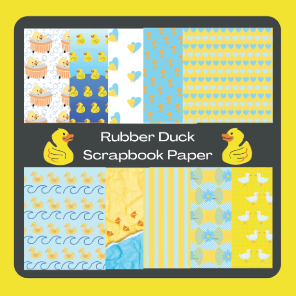 Rubber Duck Scrapbook Paper: Double Sided Craft Paper Pad for origami ...