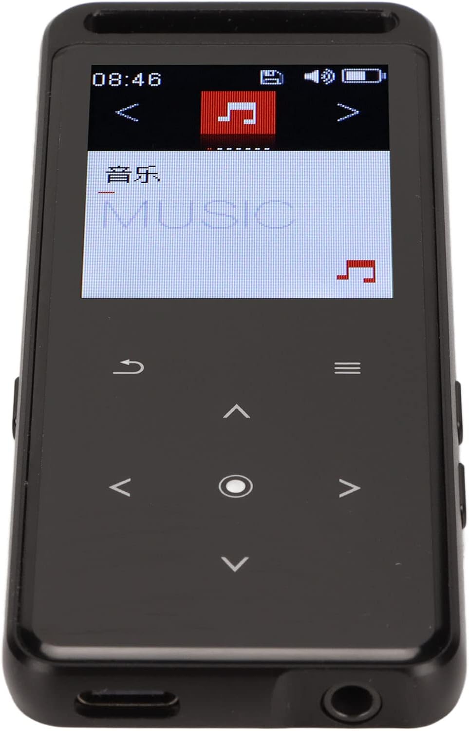 MP3 Player BT 5.0 HiFi Lossless Touch Control Recording Music Player FM ...