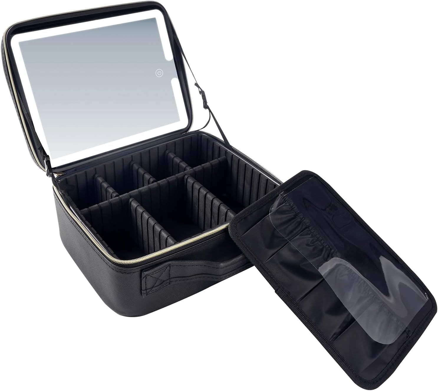 Amazon.com: Travel Toiletry Bag with Mirror, Makeup Travel Case 3 Color ...