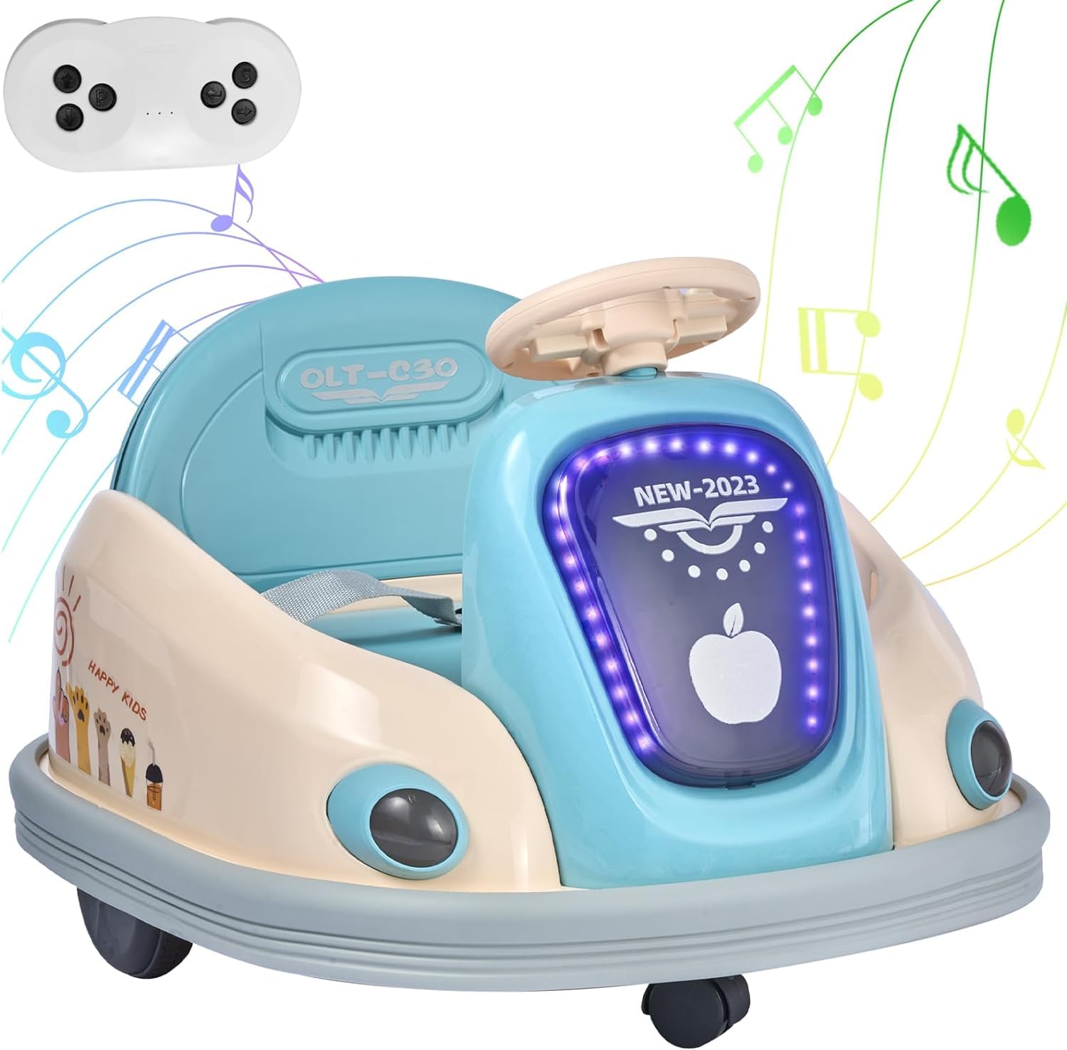 YSDR Carro Electrico Niño Montable, Carrito Chocones para Niños con ...