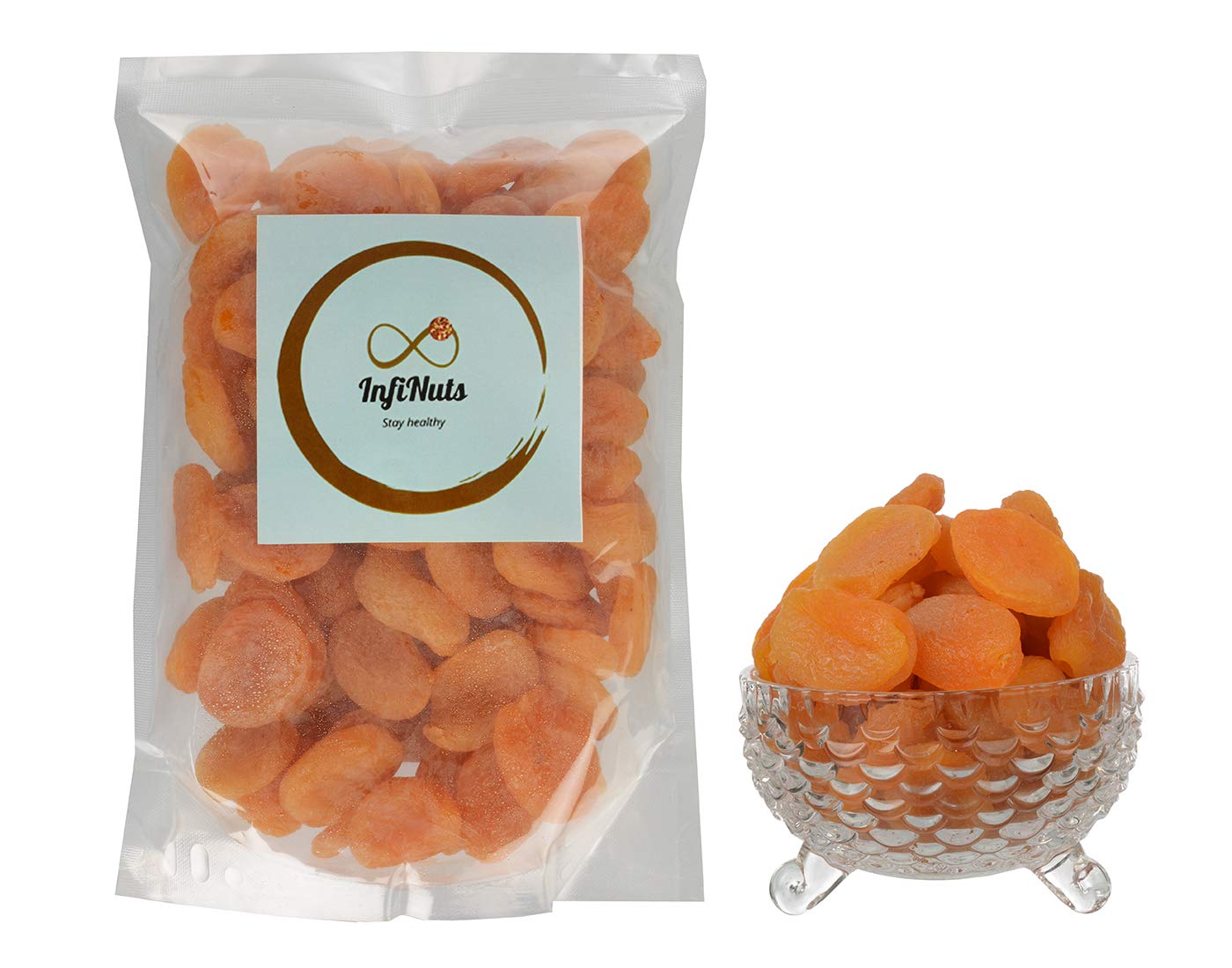 InfiNuts Premium Jumbo Dried Seedless Apricot | Turkel, Turkish Apricot ...