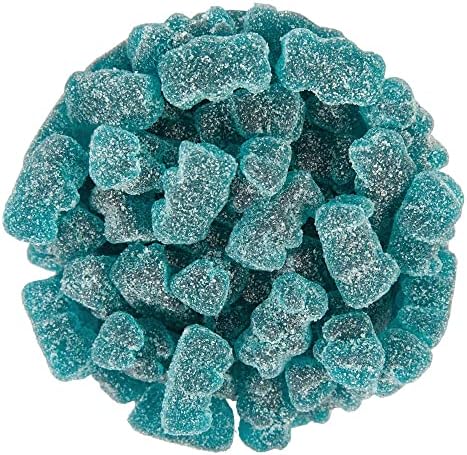 Amazon.com : NY Spice Shop Blue Raspberry Sour Gummy Bears Bulk - 8 ...