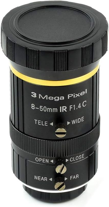 Waveshare Quality Industrial Zoom Lens 8-50mm Adjustable Focal Length ...