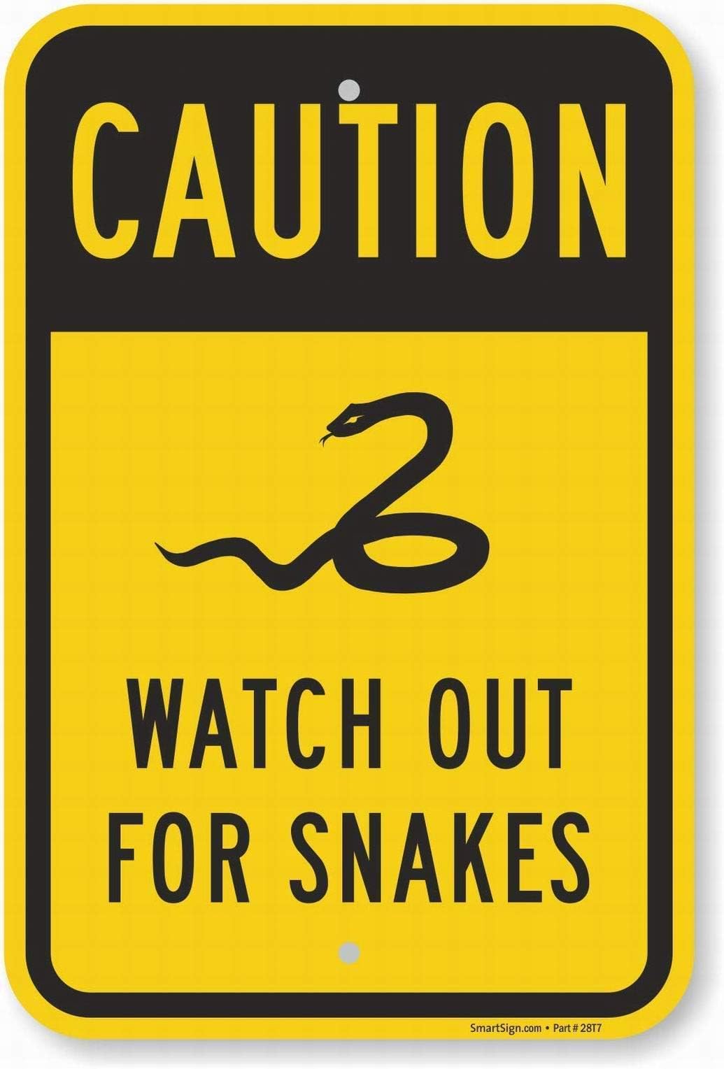 Amazon.com: ZYPENG Safety Sign Danger Sign Watch Out for Snakes Wall ...