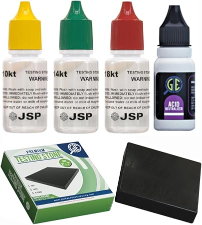 Amazon.com: Gemtone Gold Testing Kit, 10K 14K 18K Testing Solutions ...