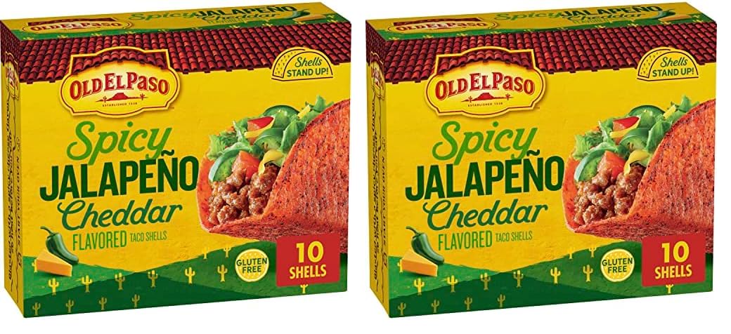 Amazon.com : Old El Paso Spicy Jalapeño Cheddar Flavored Stand 'N Stuff ...