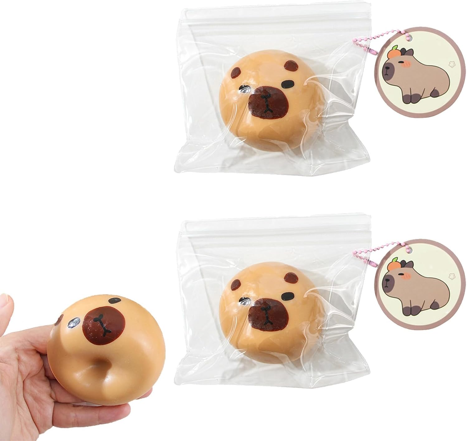 2 Pcs Capybara Squishy, Fufu Squishy, Taba Squishy, Capybara Toy ...