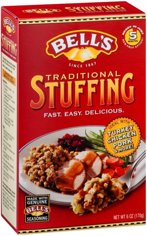 Amazon.com : Bells Stuffing Traditional 6 Ounce : Grocery & Gourmet Food