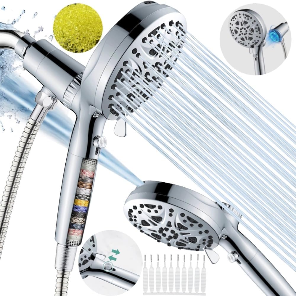 Aroma Filtered Shower Heads with Handheld Spray Combo,High Pressure 10 ...