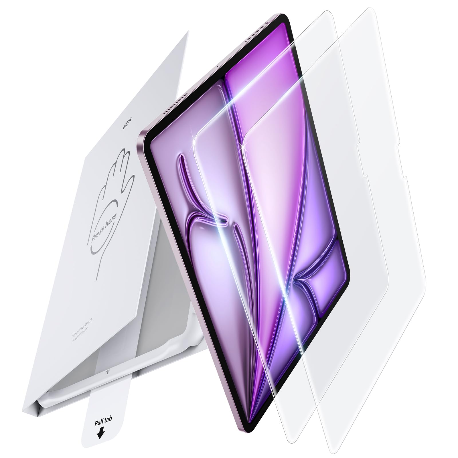 Amazon.com: ESR 2 Pack Screen Protector for iPad Air 13 Inch M2 2024 ...