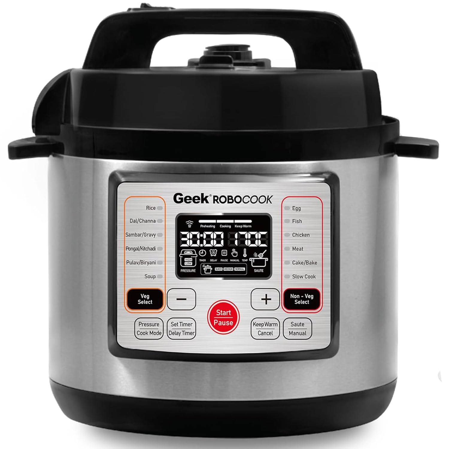 Buy Geek Robocook Hexa 11-in-1 Automatic Electric Pressure Cooker 6 ...