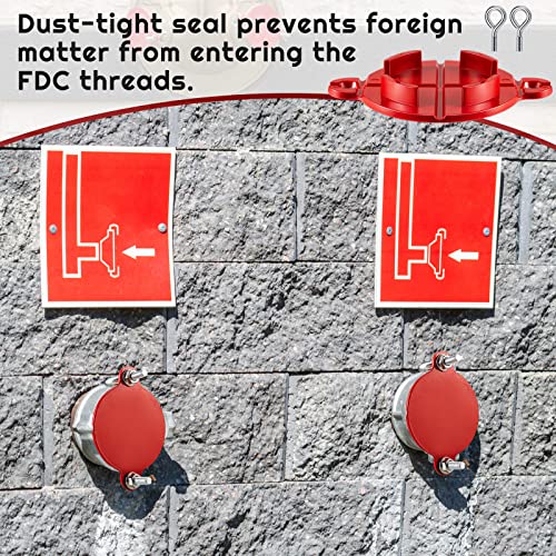 Xuhal Fire Sprinkler Covers Fire Department Connection Caps Red with ...