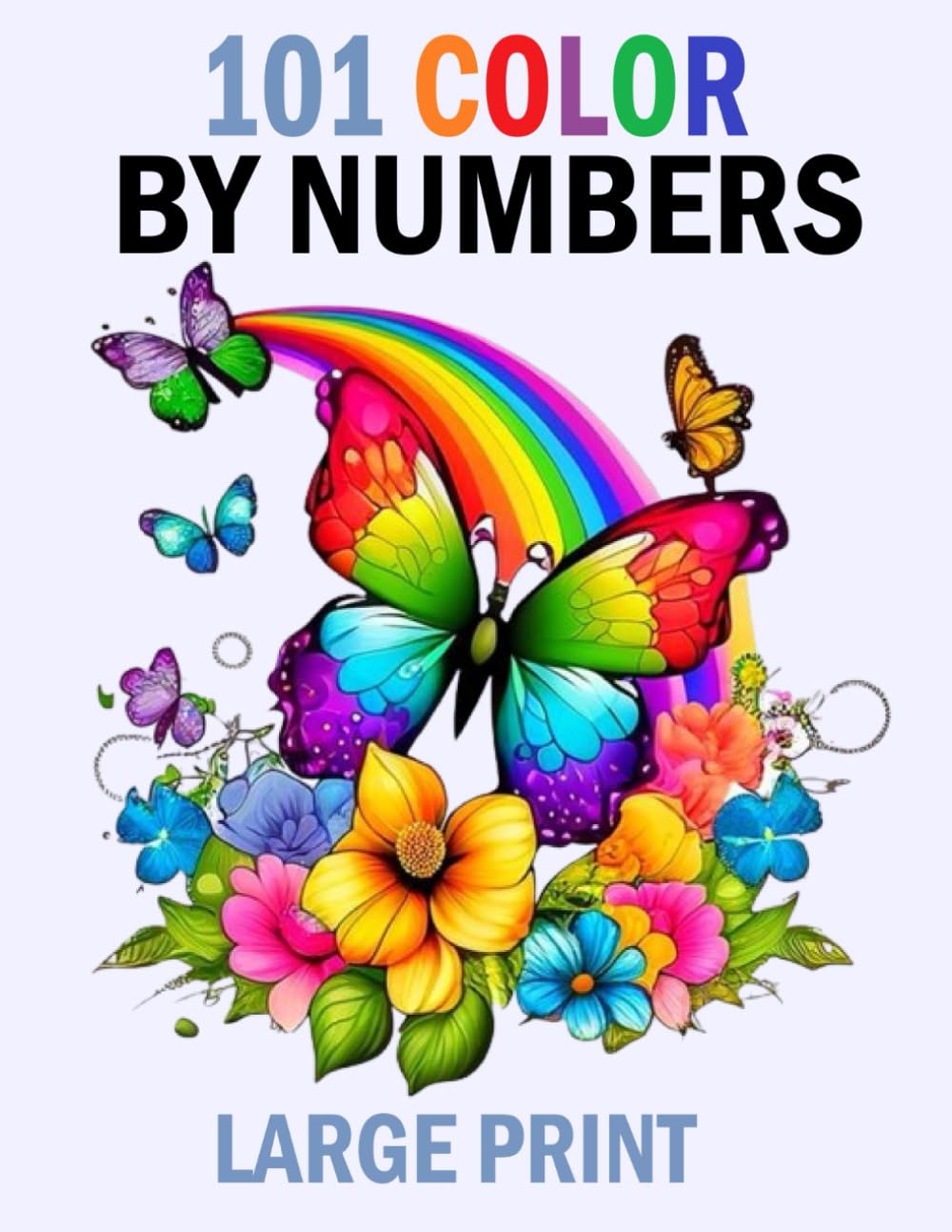 101 Large Print Color By Numbers: Easy Large Print Color By Number ...