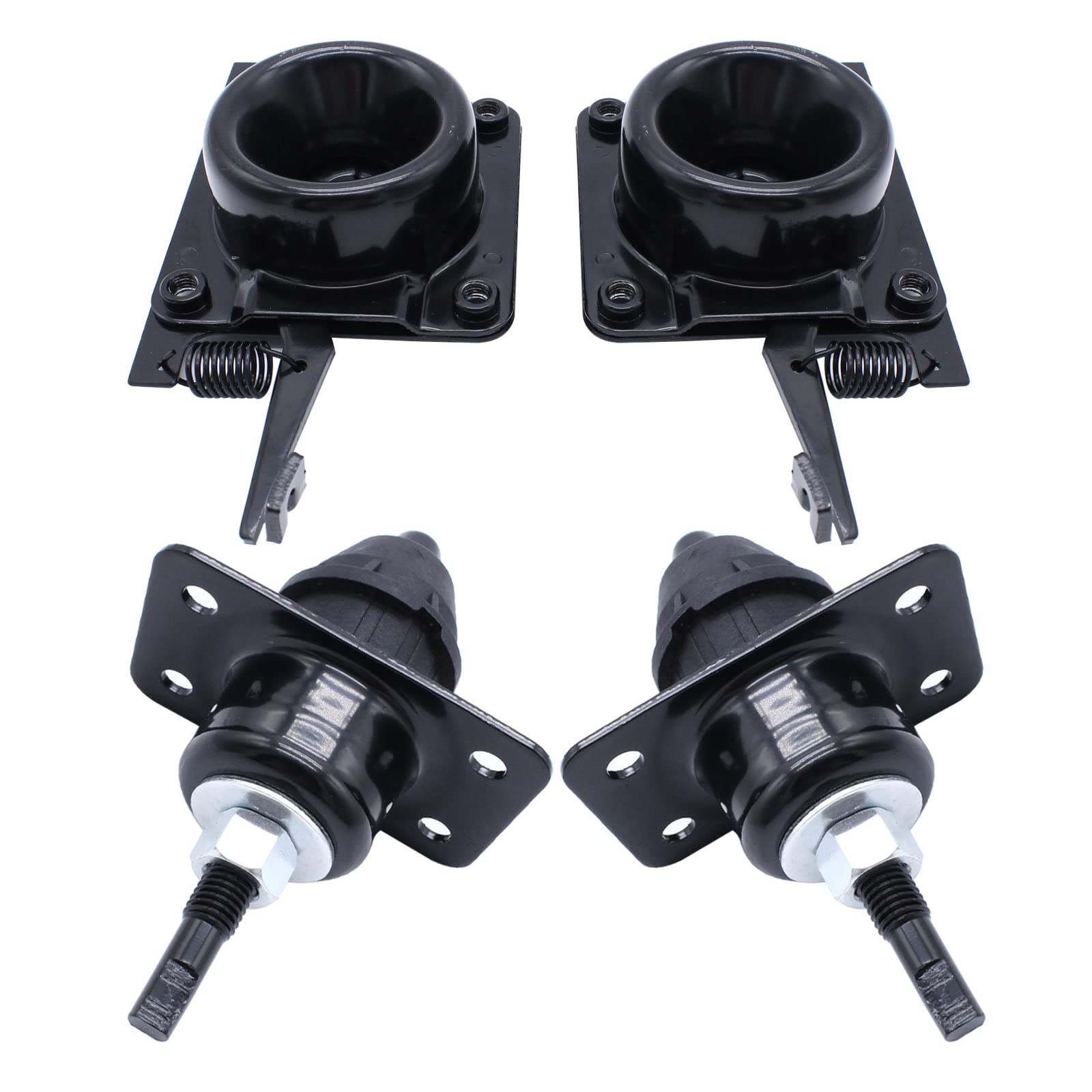 Snapklik.com : Hood Release Latch 4 PCS Set - Upper & Lower Latches ...