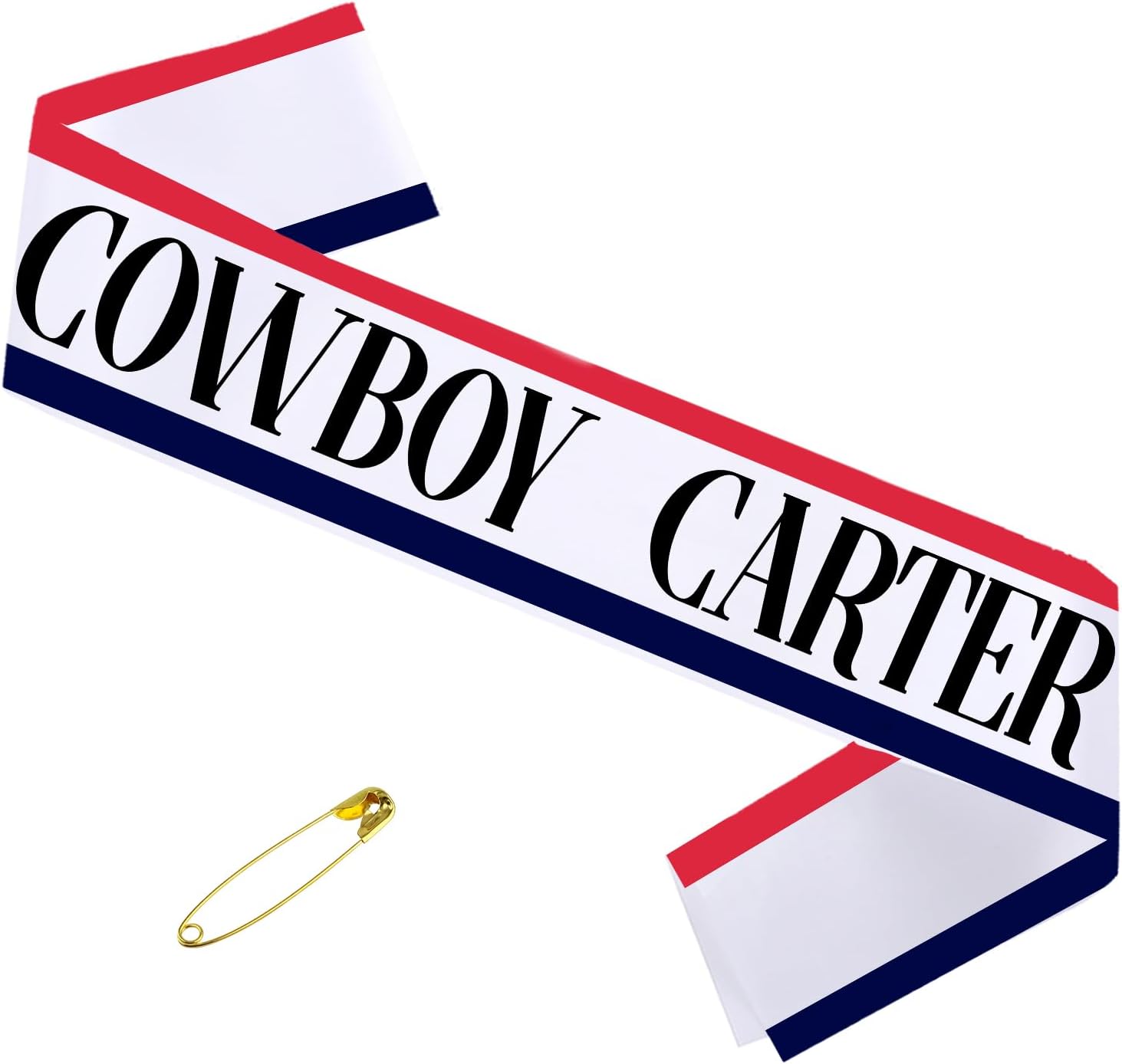 Amazon.com: Cowboy Carter Sash with Red and Blue; American Cowgirl ...