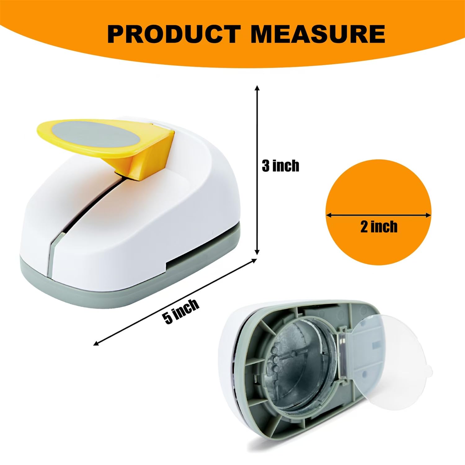 Snapklik.com : Craft Lever Punch 2 Inch Circle Punch DIY Handmade Paper ...