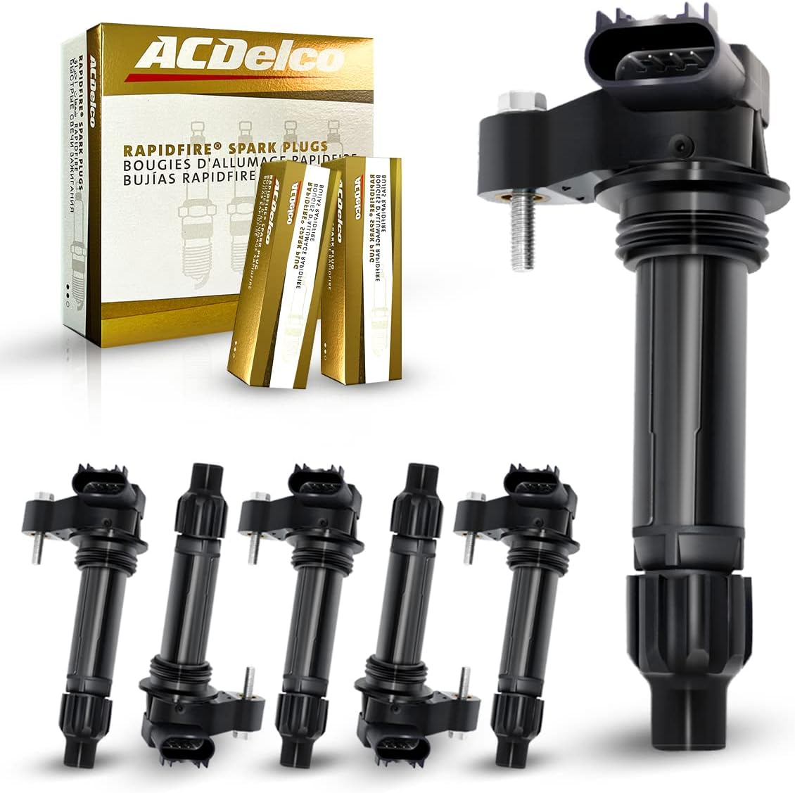 Amazon.com: MAS Set of 6 Ignition Coils Pack&Platinum Spark Plugs ...