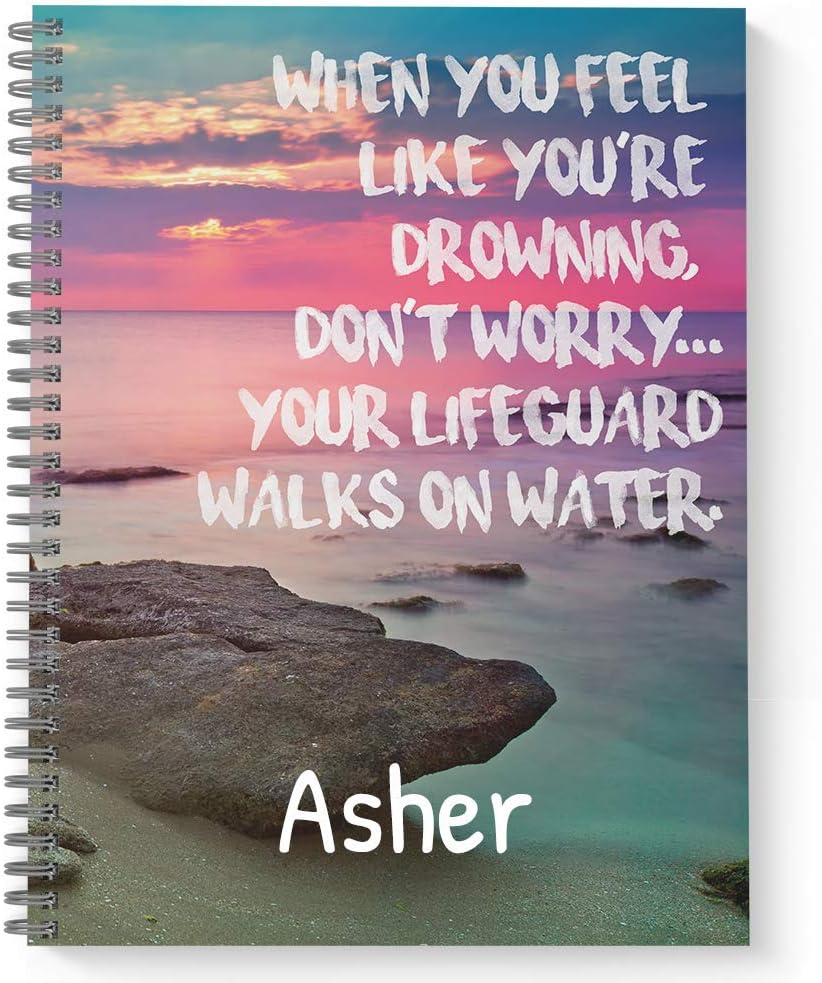 Amazon.com : Gotcha Covered Notebooks Lifeguard Personalized Religious ...