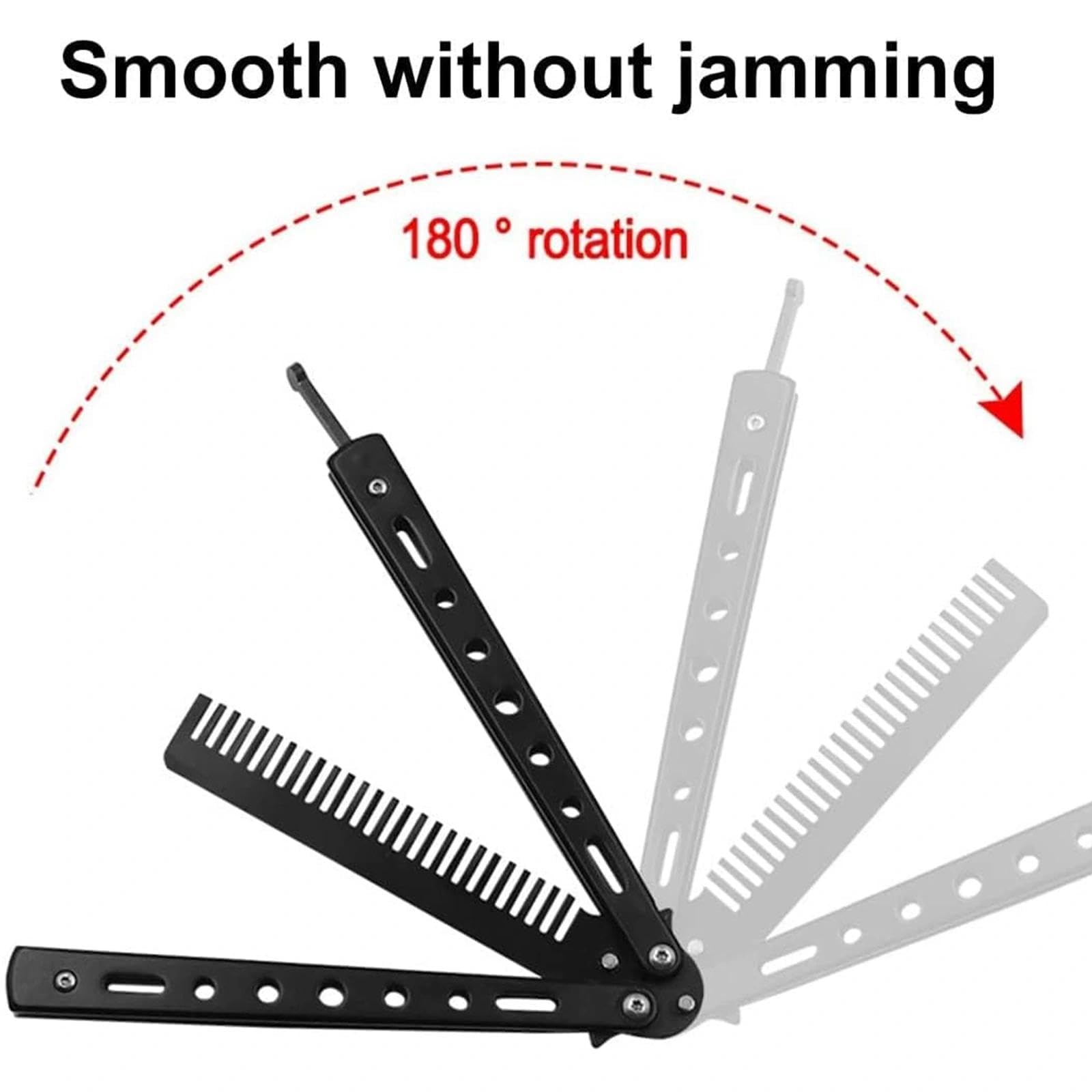 JYTDBCS Butterfly Comb, Foldable Hair Comb, Beard Comb, Practice ...