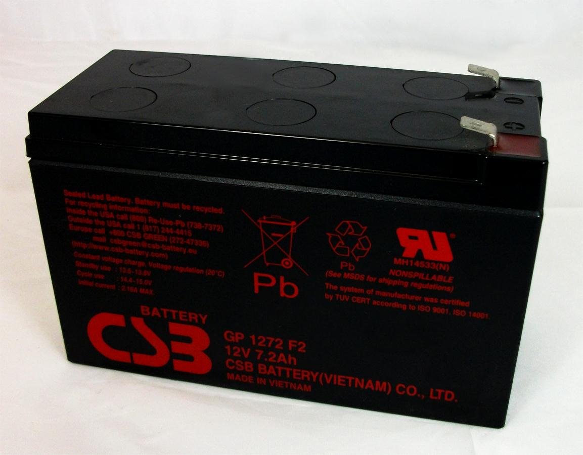 Minuteman Para Sys B00007 Minuteman Individual Replacement Battery, 7.2 ...