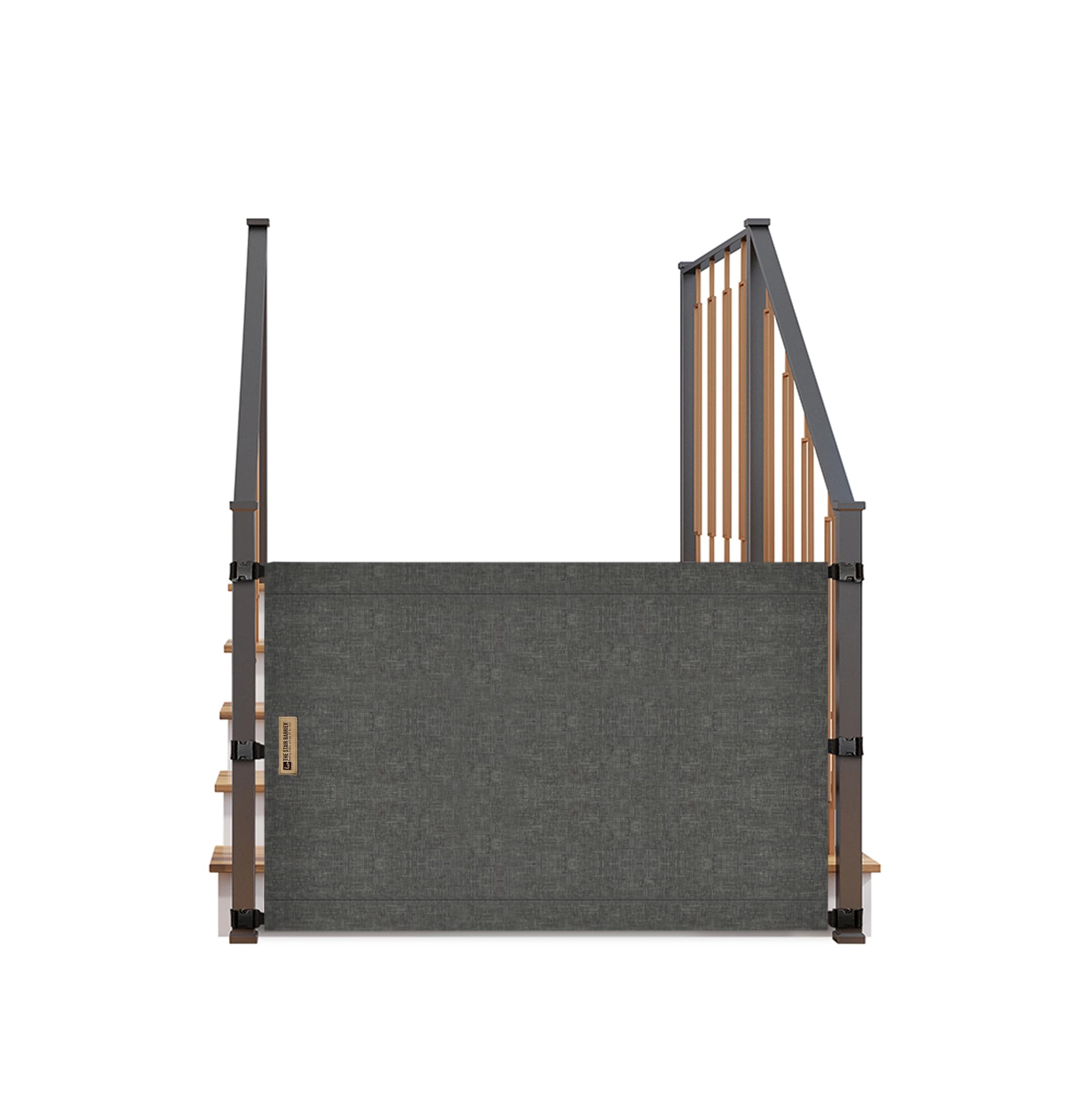 Amazon.com: The Stair Barrier Banister to Banister No Drill Baby Gate ...