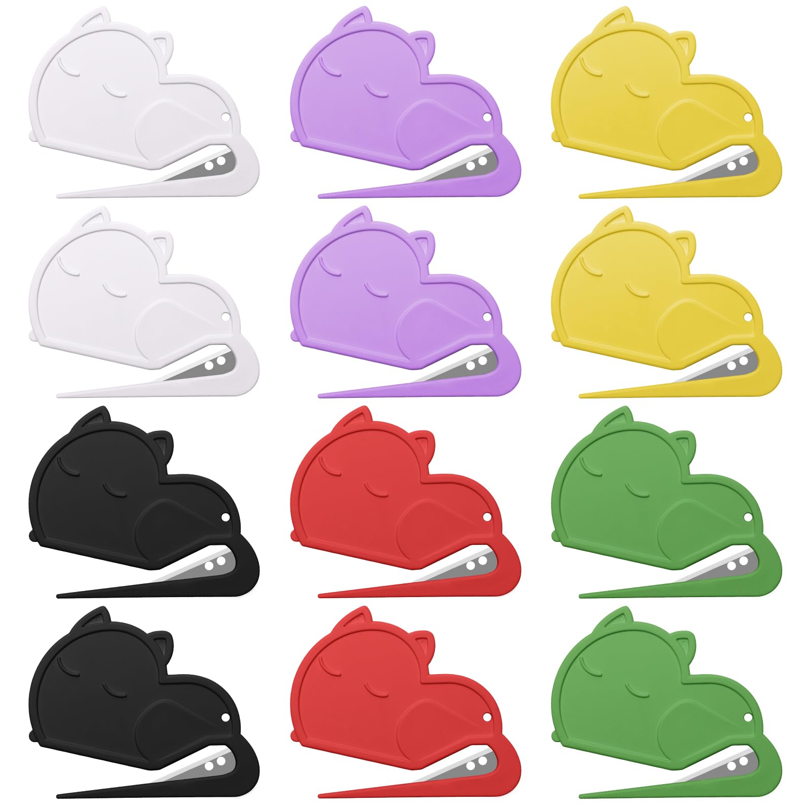 Snapklik.com : 6 Pack Letter Opener Envelope Slitter Cat Shape, Luxiv ...