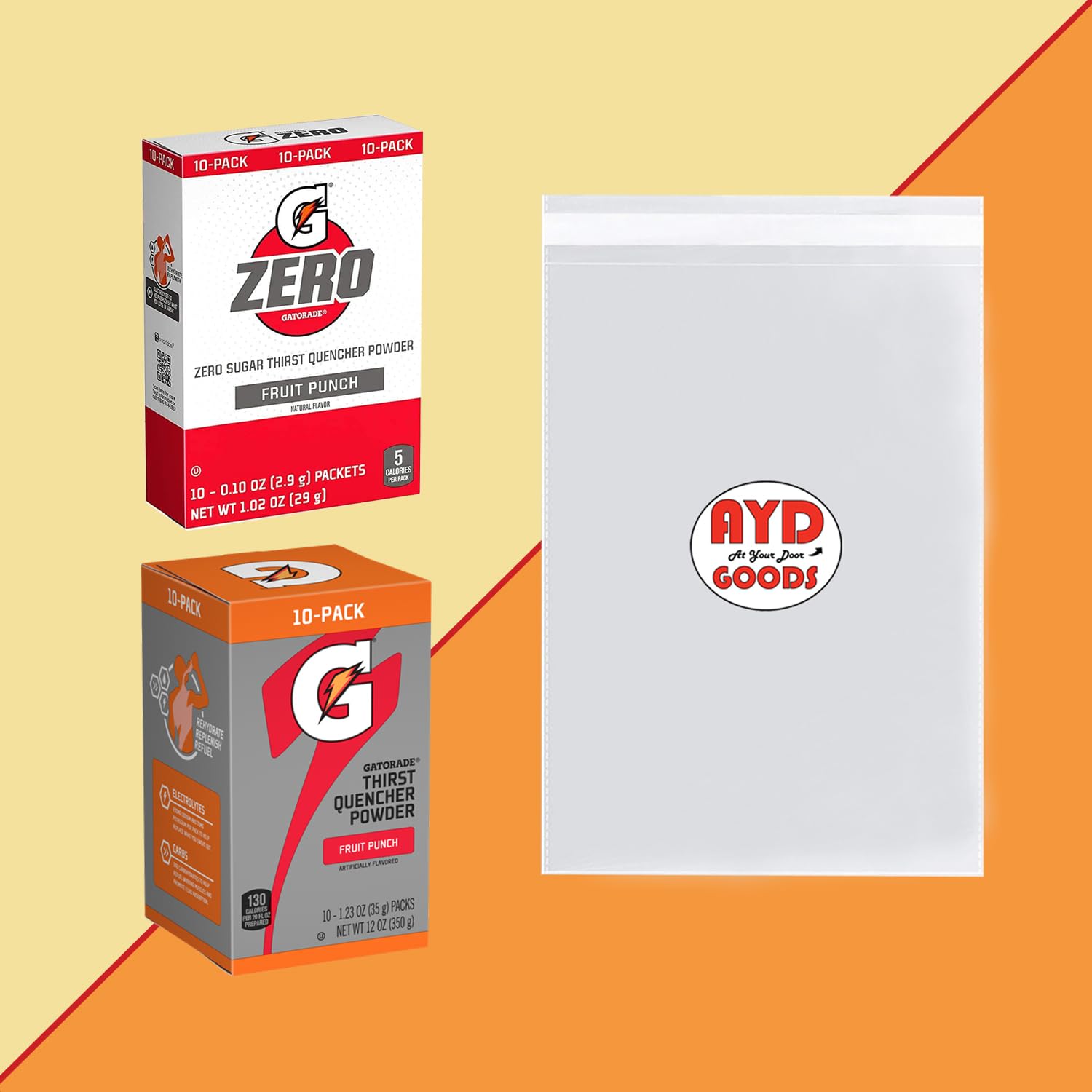 Snapklik.com : Gatorade Powder Fruit Punch Bundle, 10 Counts Of ...