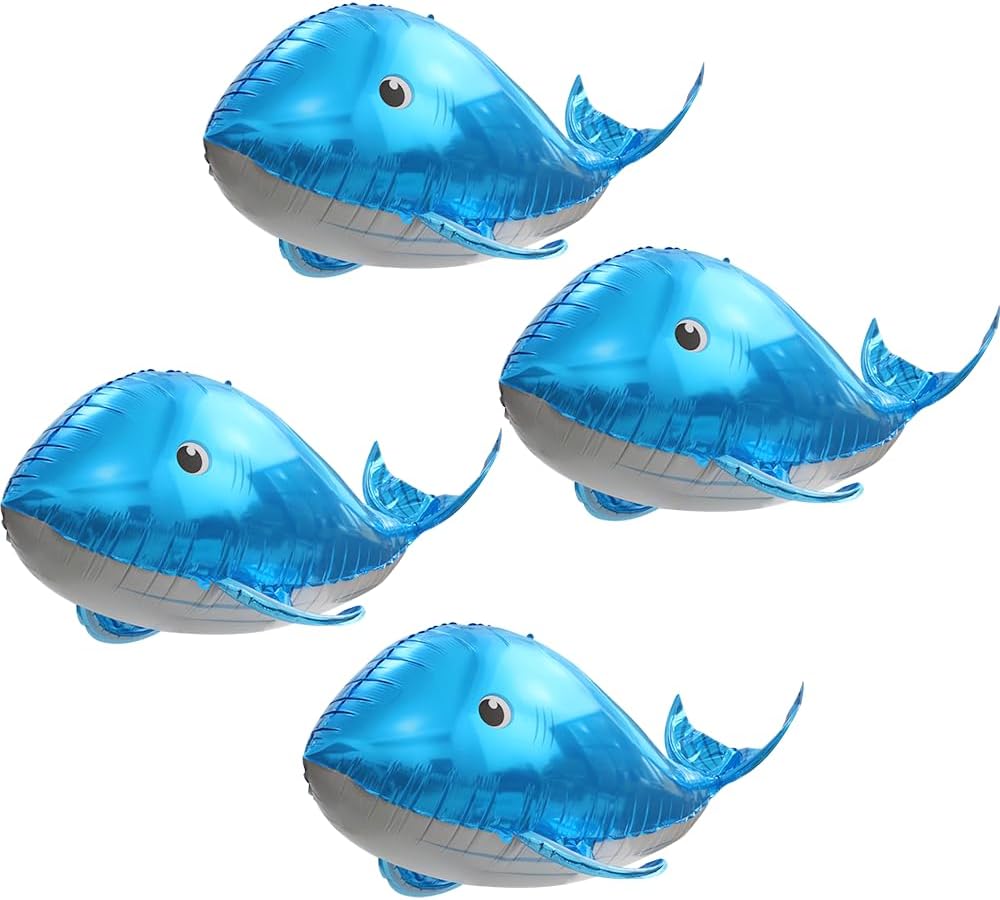 Amazon.com: 4D Cute 4D Whale Balloon Under The Sea Decorations Ocean ...