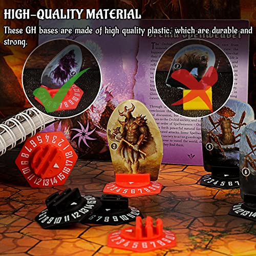 Snapklik.com : Gloomhaven Standee Bases Pack Of 27 Plastic Hex Monster ...