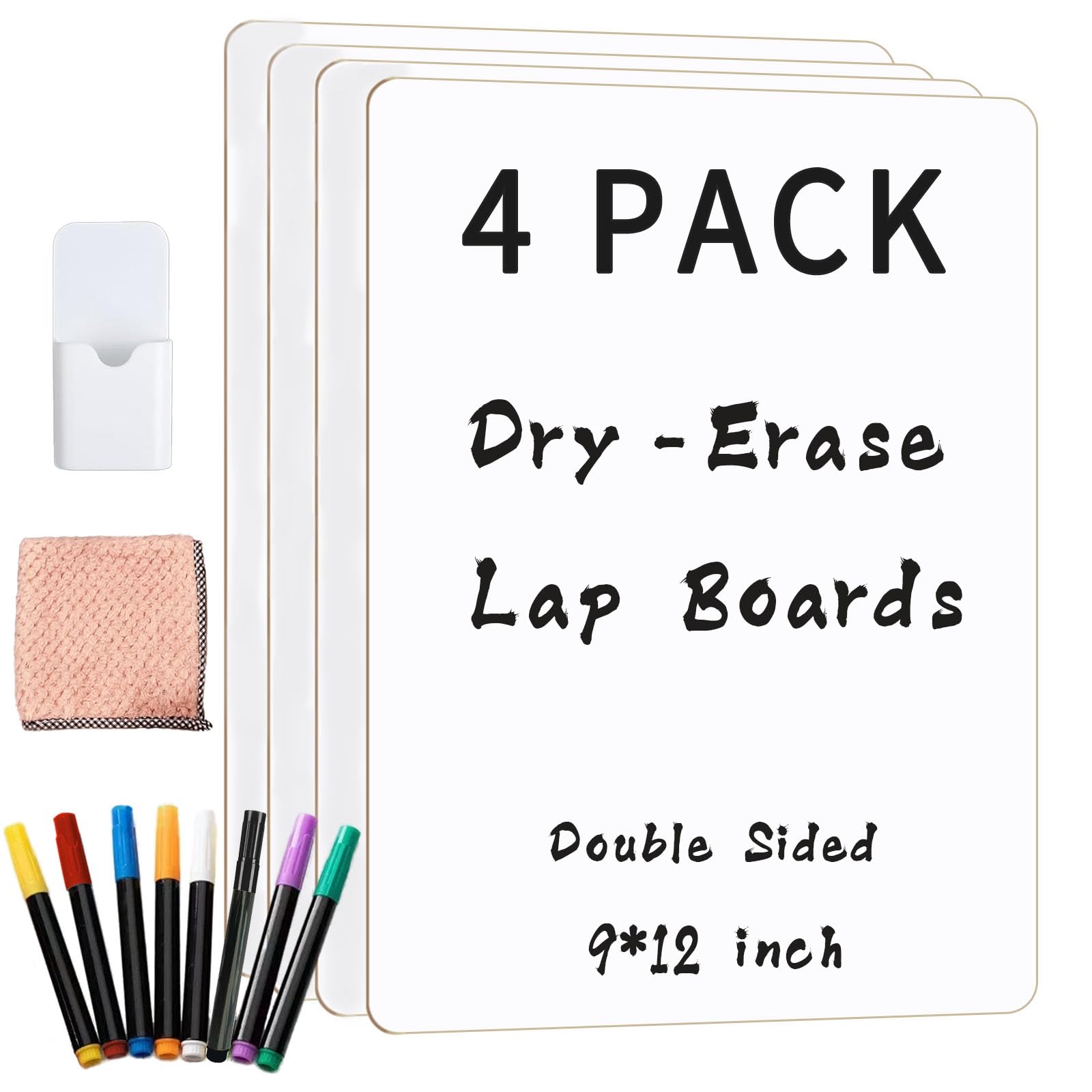 Amazon.com: NAISIDAS 4 Pack Small White Board, 9"×12" Dry Erase ...