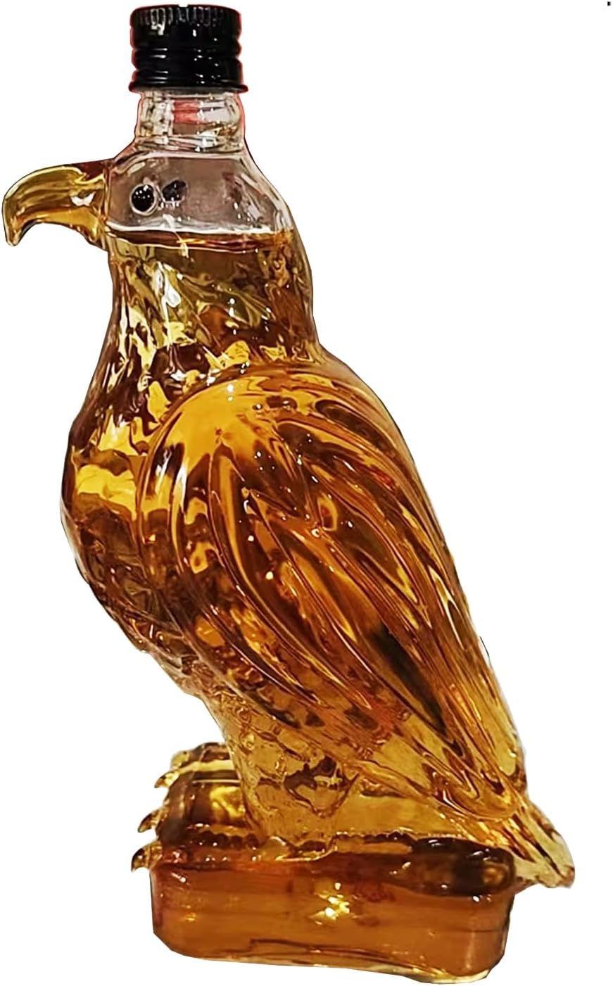 Amazon.com: Eagle Whiskey Bottle, Unique Glass Decanter for Whiskey ...