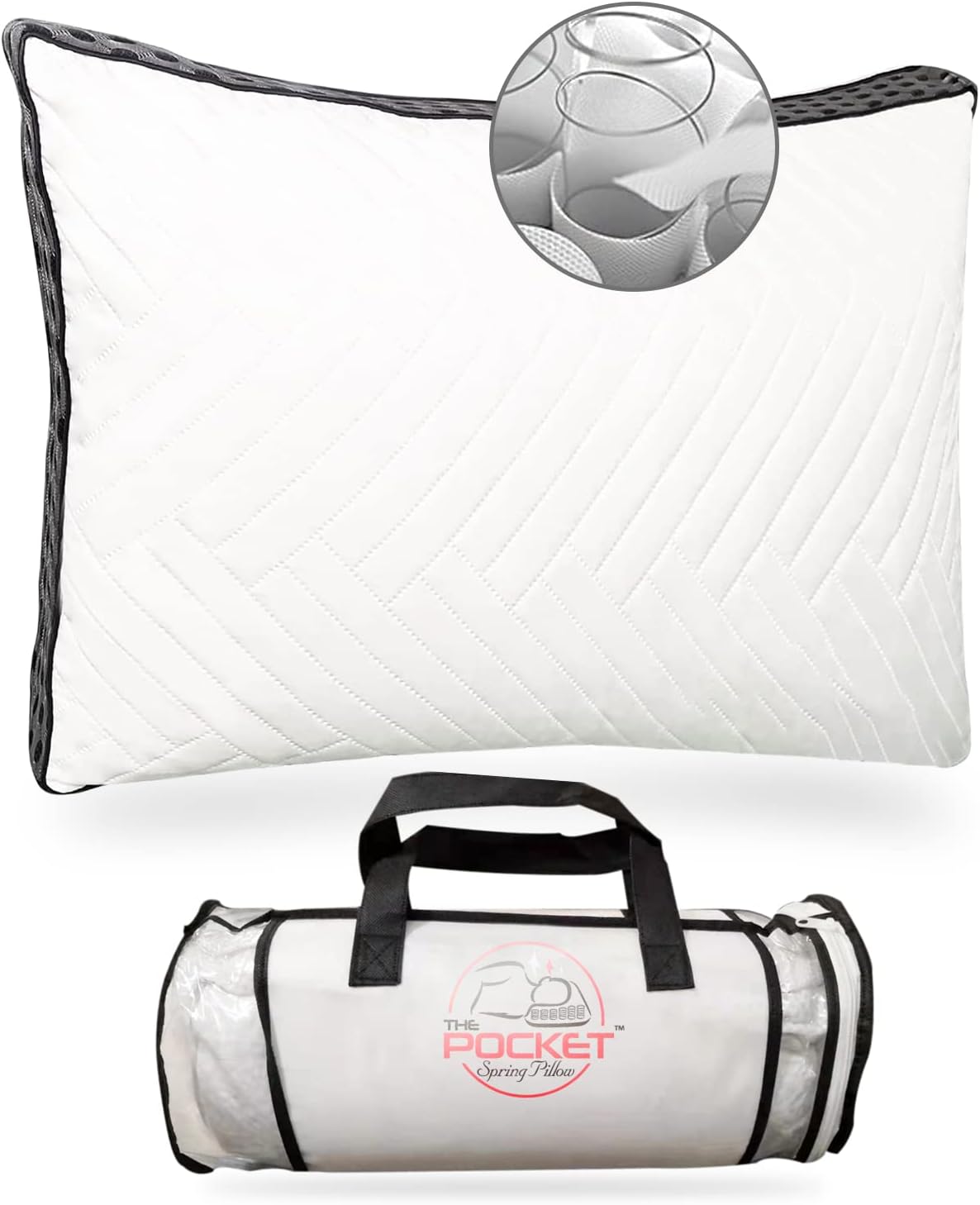 Amazon.com: The Pocket Spring Pillow Memory Foam Pillow - Soft ...